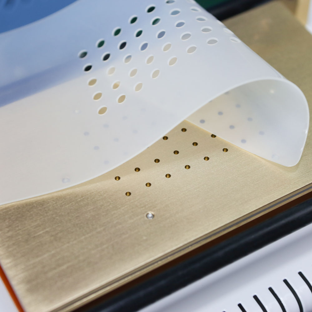 LCD screen separator, silicone pad with hole, high temperature