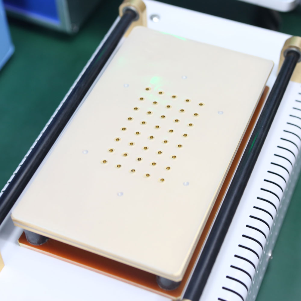 LCD screen separator, silicone pad with hole, high temperature