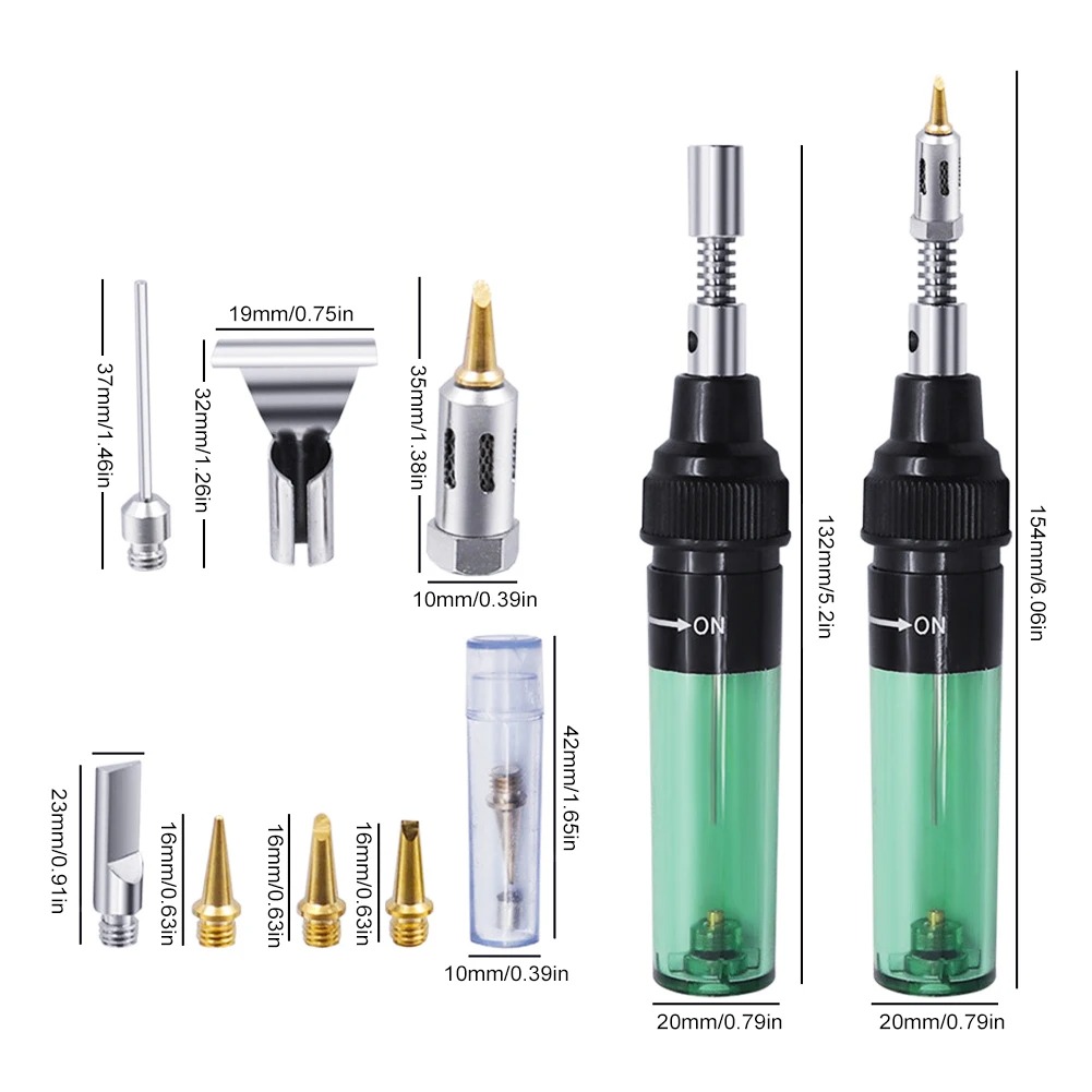 New Gas Soldering Iron Kit with Blower Hot Air Blower Heat Gun